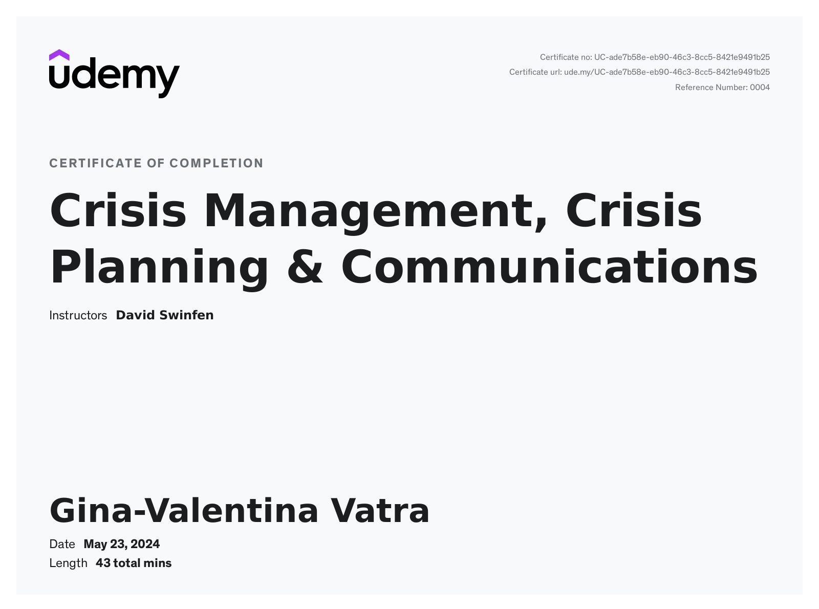 Gina Valentina Vatra - Business Development Associate - Sternberg Consulting | LinkedIn