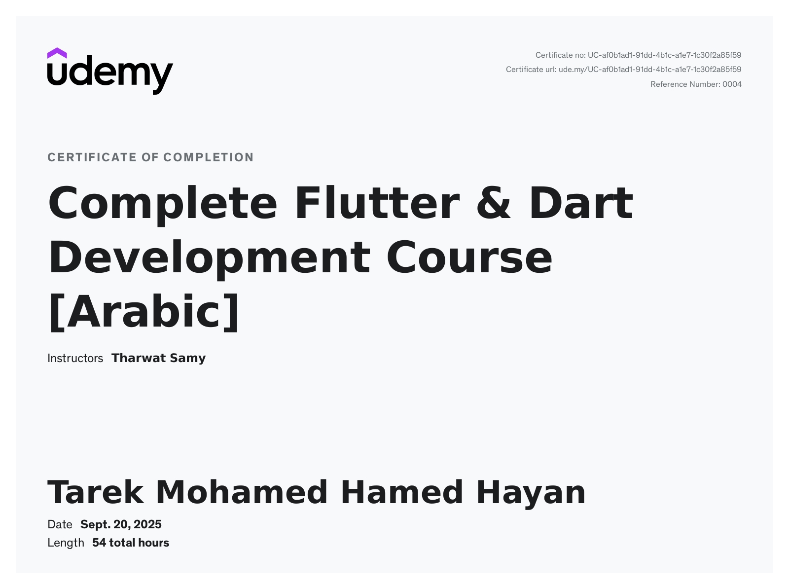 ‏Tarek Hayan‏ - ‏Flutter developer‏ | LinkedIn