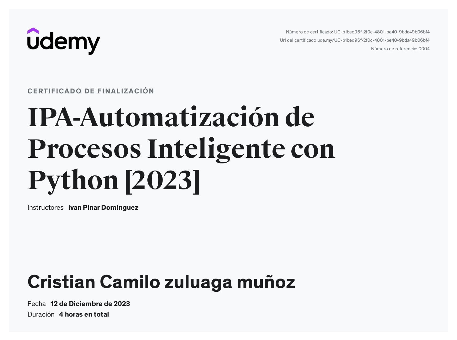 Cristian Camilo Zuluaga Muñoz - Software Developer | LinkedIn