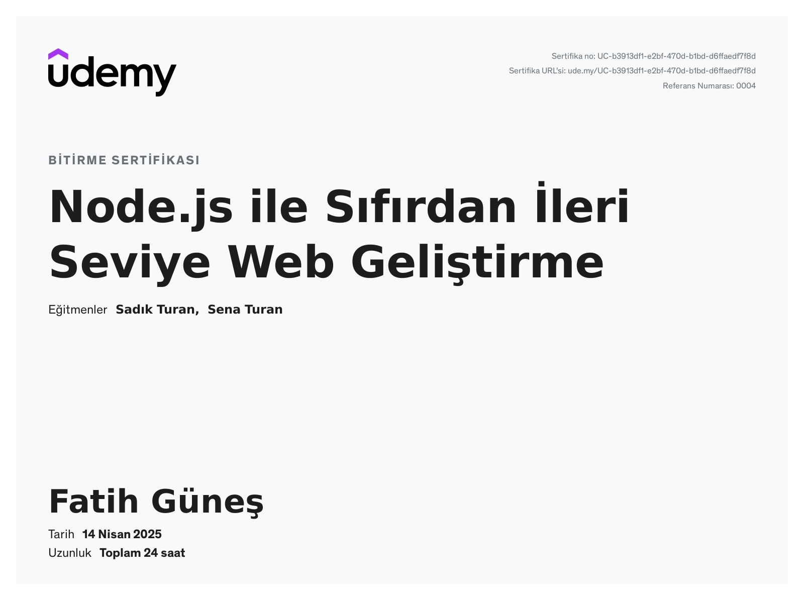 Fatih Güneş - Full-Stack Developer | LinkedIn