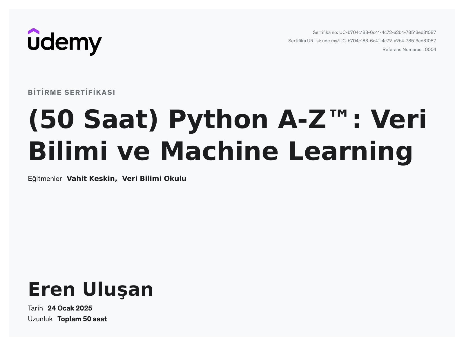 Eren Ulusan - statistics | data science | machine learning | deep learning | LinkedIn