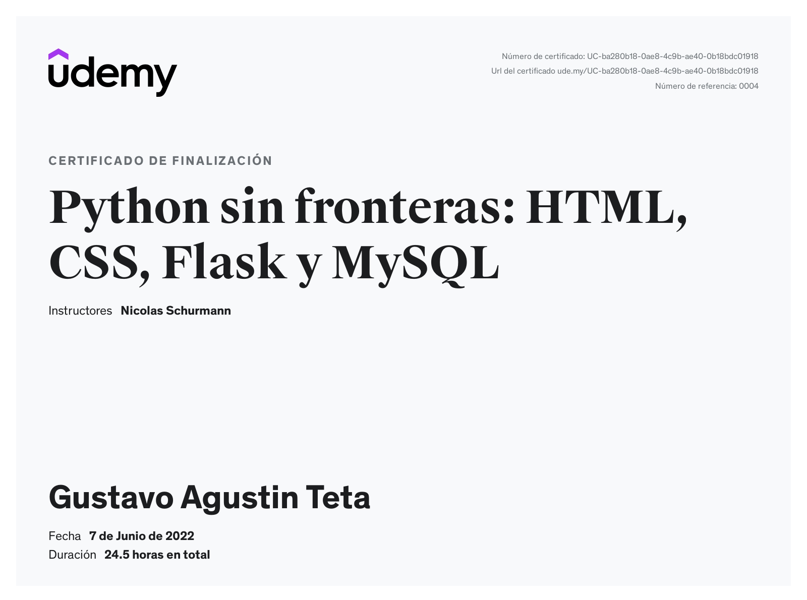 Gustavo Agustin Teta - Software Engineer | Python Developer | LinkedIn