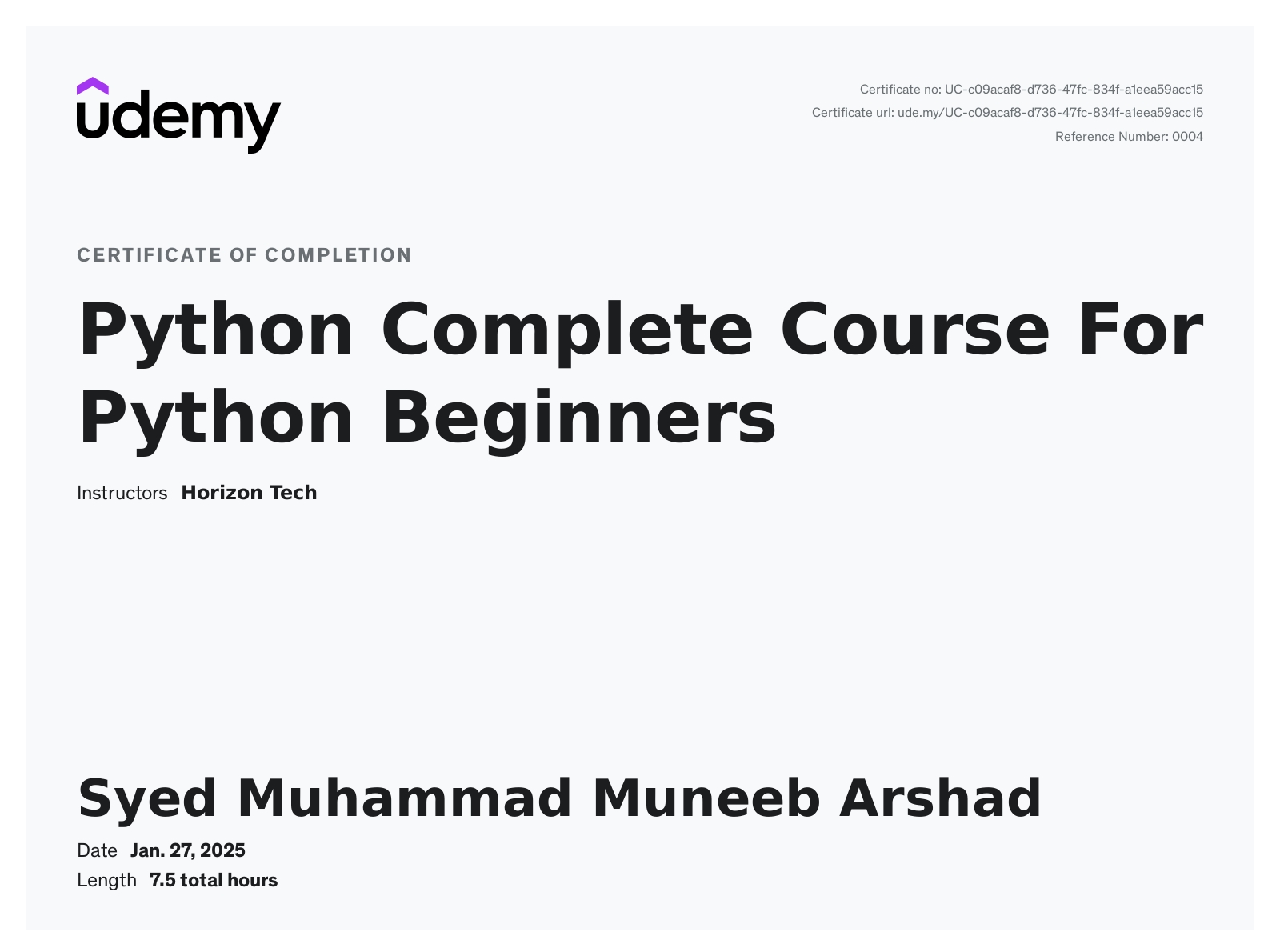 Muhammad Muneeb Arshad - Undergraduate Software Engineer | LinkedIn