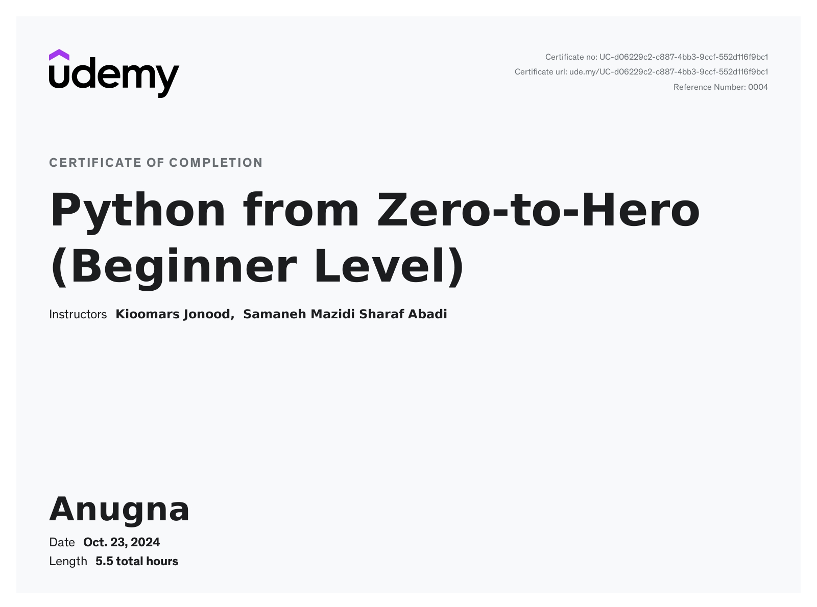 Anugna Somepalli - Python | SQL | Fast API | NumPy | Pandas | Machine ...