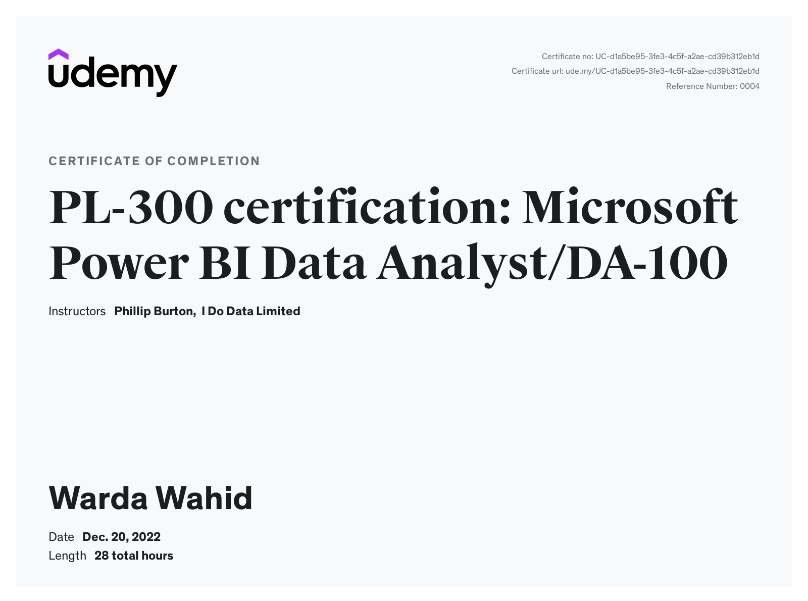 ‏Warda Wahid‏ - ‏Microsoft Certified Data Analyst Associate - Power BI || SQL || Python || Excel ...