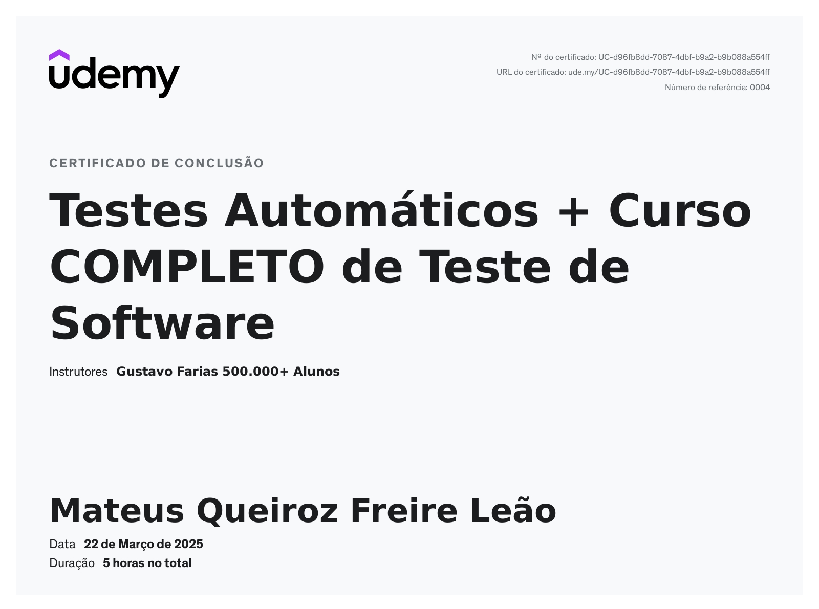 Mateus Queiroz Freire Leão - QA Engineer | Analista de QA | Qualidade de Software | Quality ...