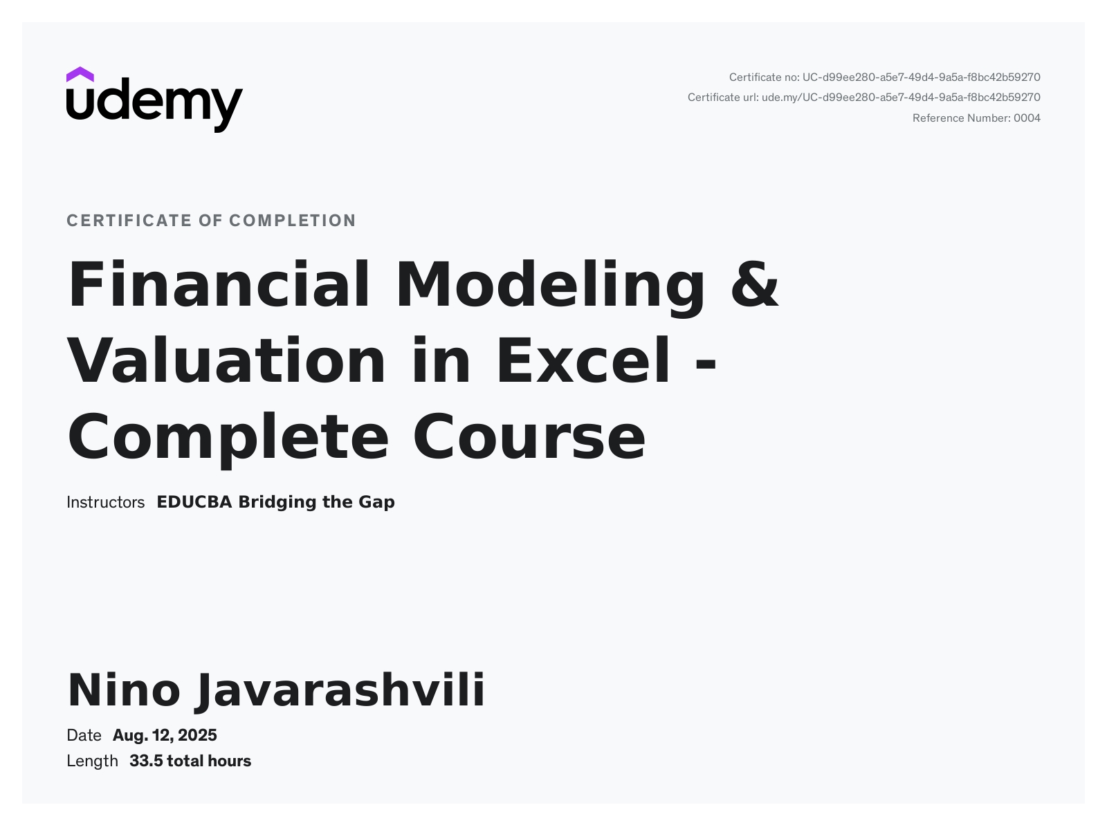 NIno Javarashvili - Financial Reporting Analyst at Insurance State ...