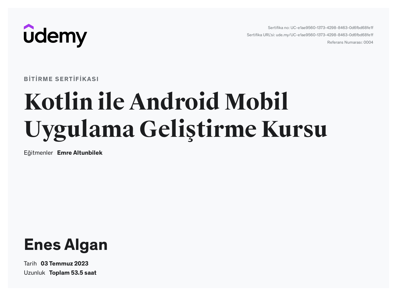 Enes Algan - Android Developer at Türkiye Finans Katılım Bankası | LinkedIn