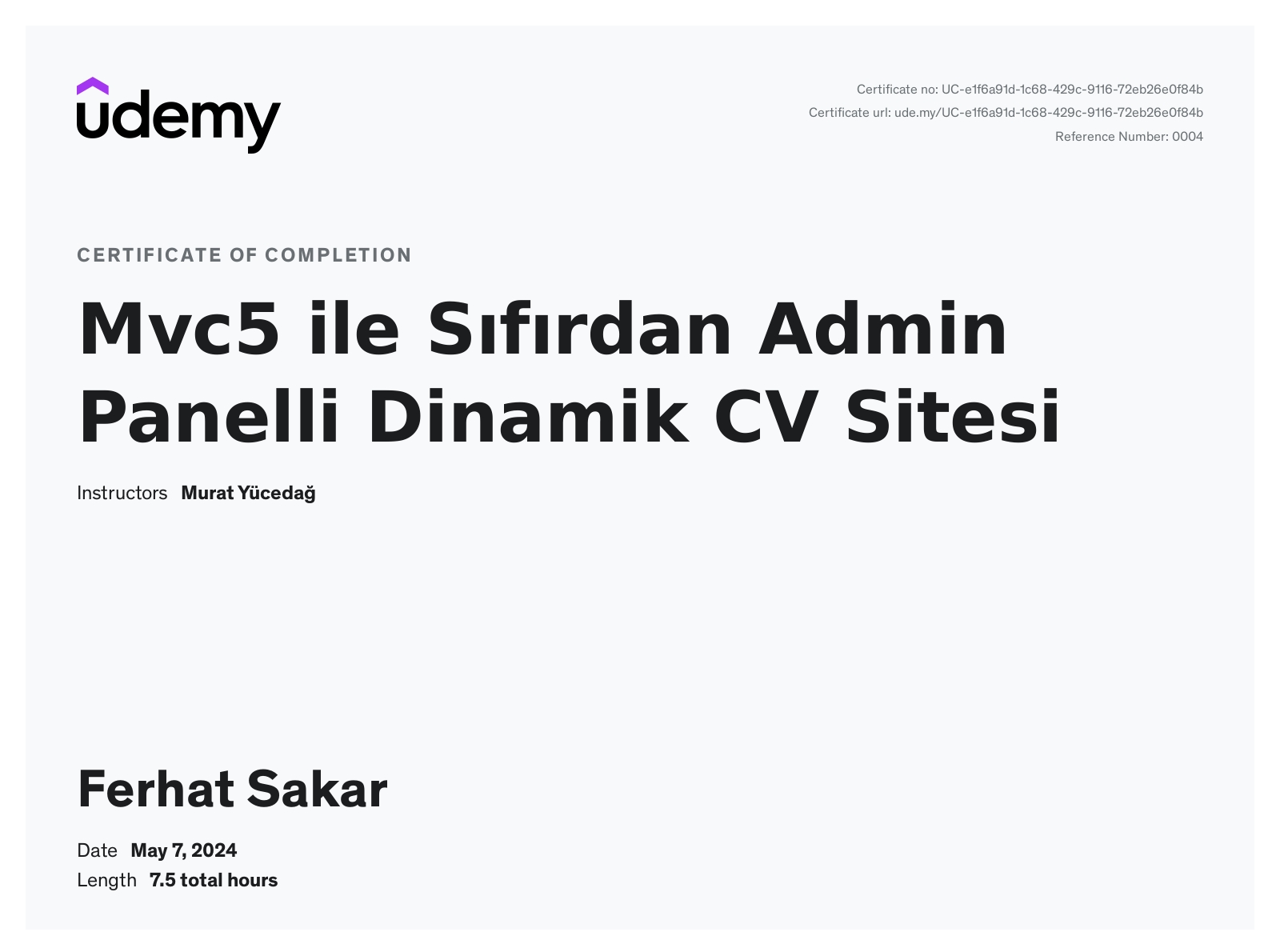 Ferhat Sakar - .Net Developer | LinkedIn