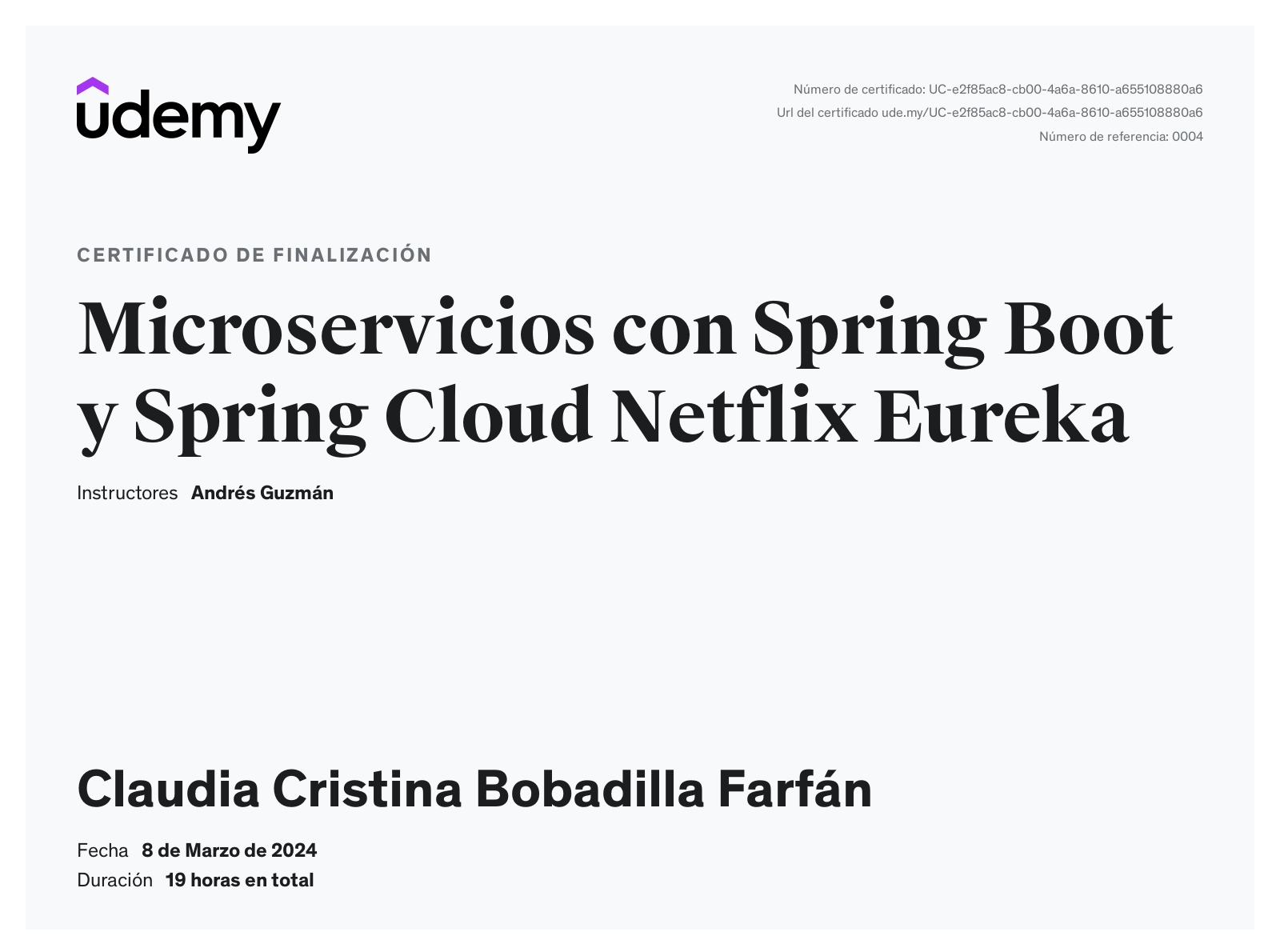 Cristina Bobadilla - Full Stack Developer 💻 Vue.js, Angular, Lumen, Laravel, Django, Spring Boot ...