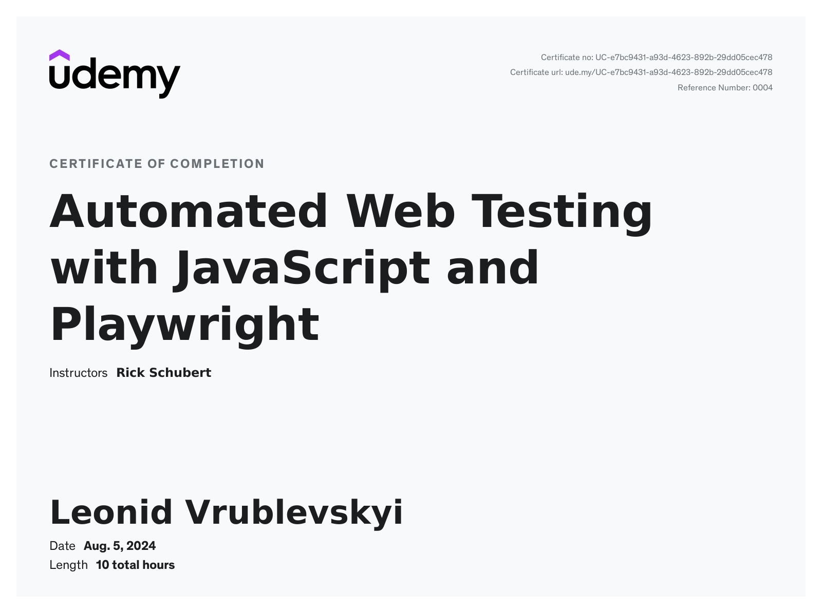 Leonid Vrublevskyi 🇺🇦 – QA Automation Engineer | I like studying | TypeScript | Playwright ...