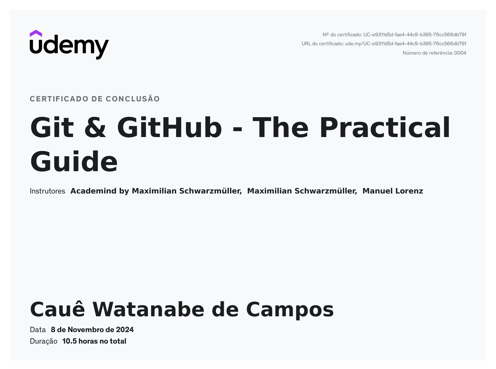 Cauê Watanabe de Campos - Developer | AWS CLF-C02 Certified | NodeJS | ReactJS | TypeScript ...