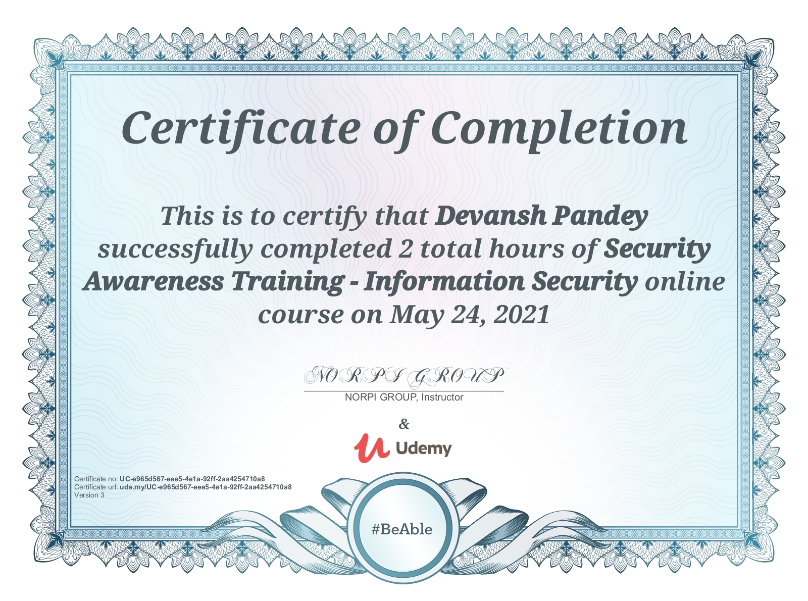 Devansh Pandey - Intern @ TLE - Eliminators | Generalist | LinkedIn