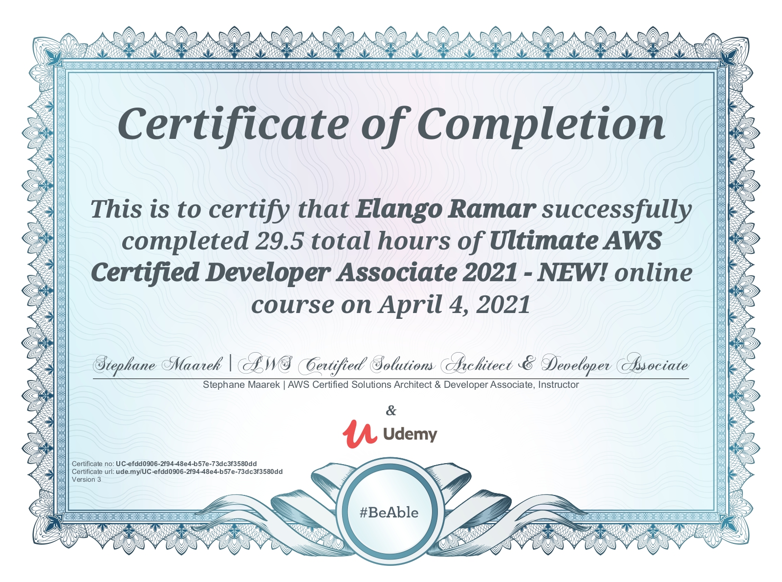 Elango Ramar - Application developer - Senior Consultant at Thoughtworks | Full stack developer ...