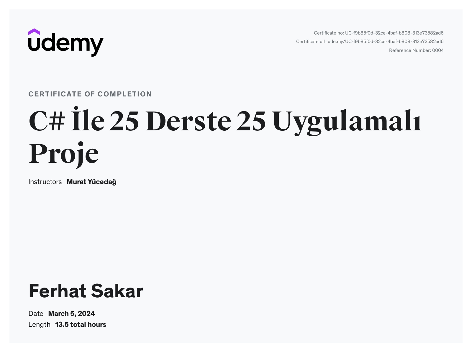 Ferhat Sakar - .Net Developer | LinkedIn