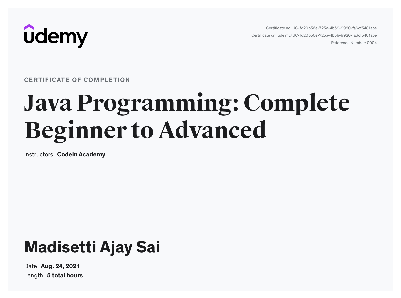 Ajay Sai Madisetti - Student at State University Of NewYork(SUNY at Albany) | LinkedIn